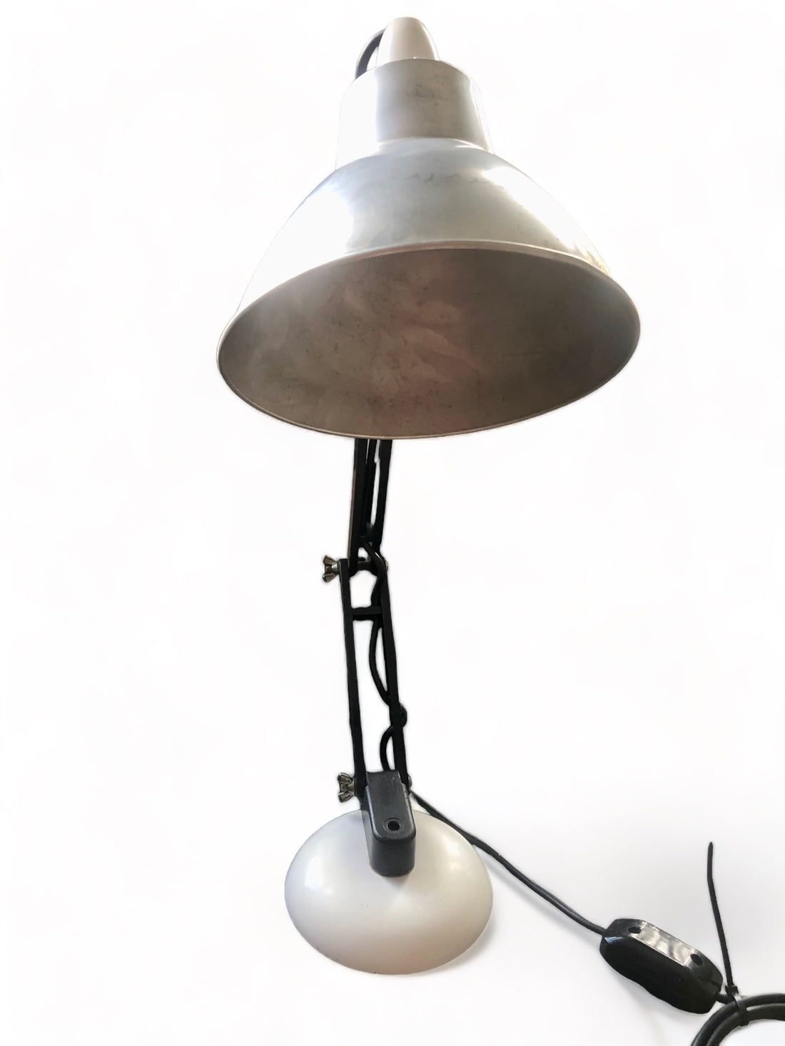 MACLAMP Terence Conran HABITAT Mid-Century Desk Lamp white Wooden Arms ...